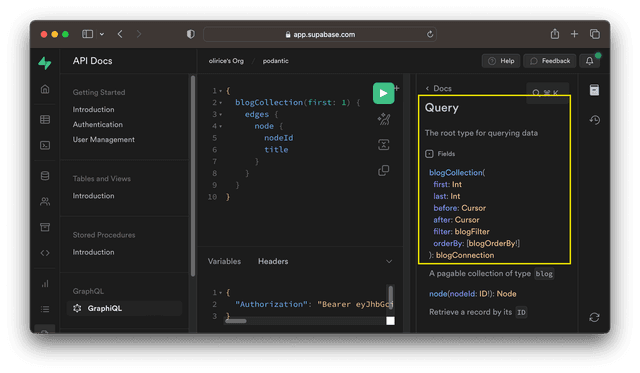 GraphQL | Supabase Docs