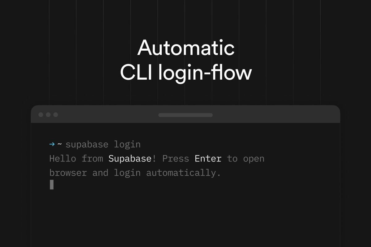 Automatic CLI login
