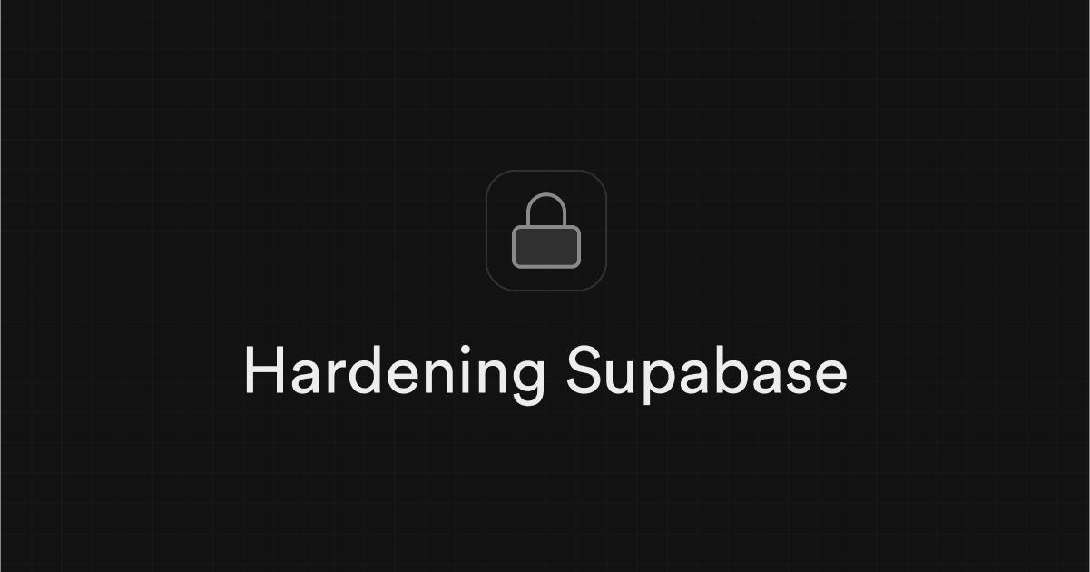 Supabase Security Suite